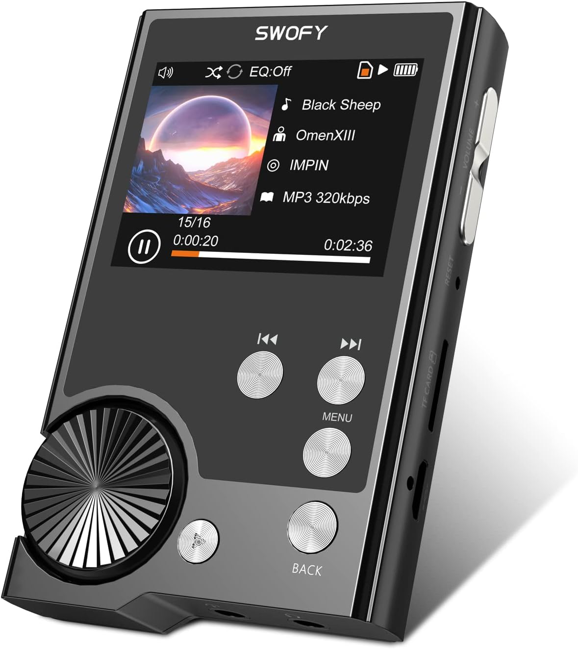 HIFI WALKER H2 Touch, Hi Res MP3 Player with Bluetooth, 2.4” HD Touch ...