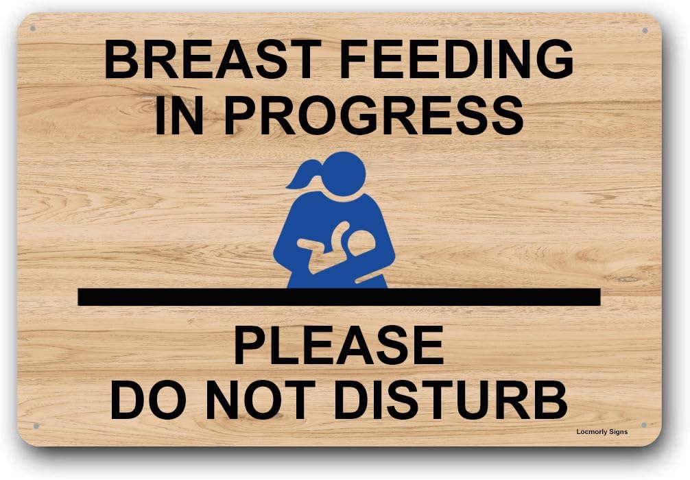 Amazon.com: Locmorly Aluminum Breast Feeding in Progress Sign, 8x12 ...