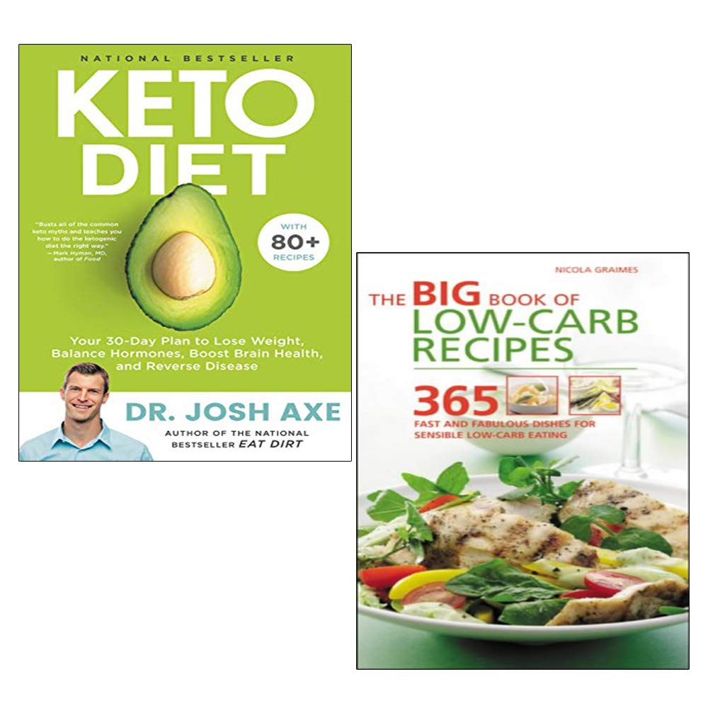 Keto Diet [Hardcover], The Big Book of Low-Carb Recipes 2 Books ...