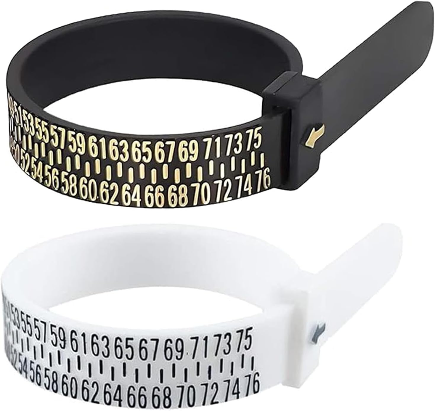 Ring Measuring Tape, 2 Pieces Ring Sizer Ring Size Measure Ring Size ...