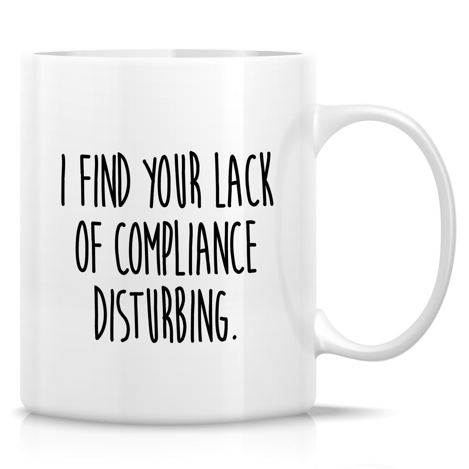 Amazon.com: Retreez Funny Mug for Compliance Officer - I Find Your Lack ...