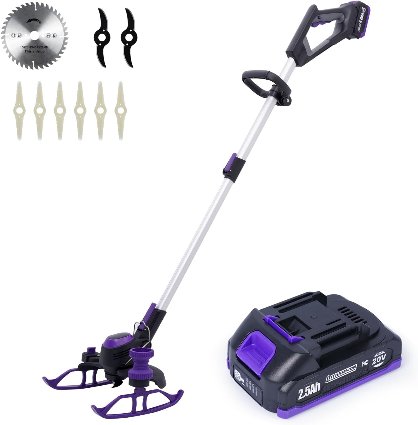 Amazon.com : KTYU 3 in 1 Cordless Weed Wacker,21V 4.0AH Weed Eater ...