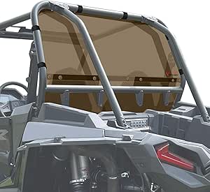 Amazon.com: StarknightMT RZR Windshield, Tinted Back Window Compatible ...