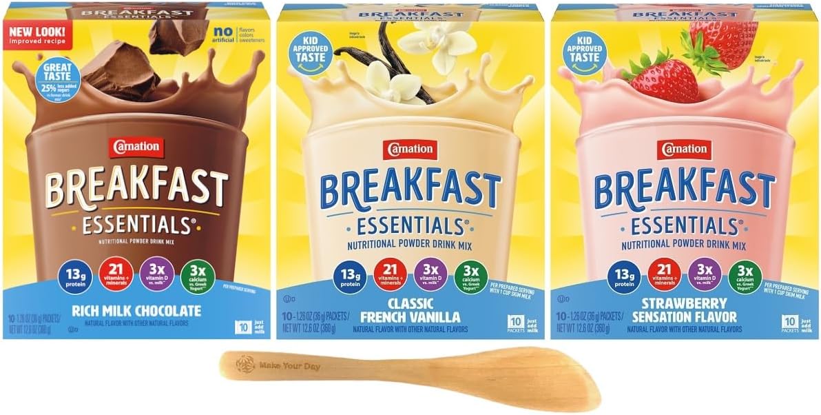 Amazon.com: Carnation Breakfast Essentials Light Start Powder Drink Mix ...