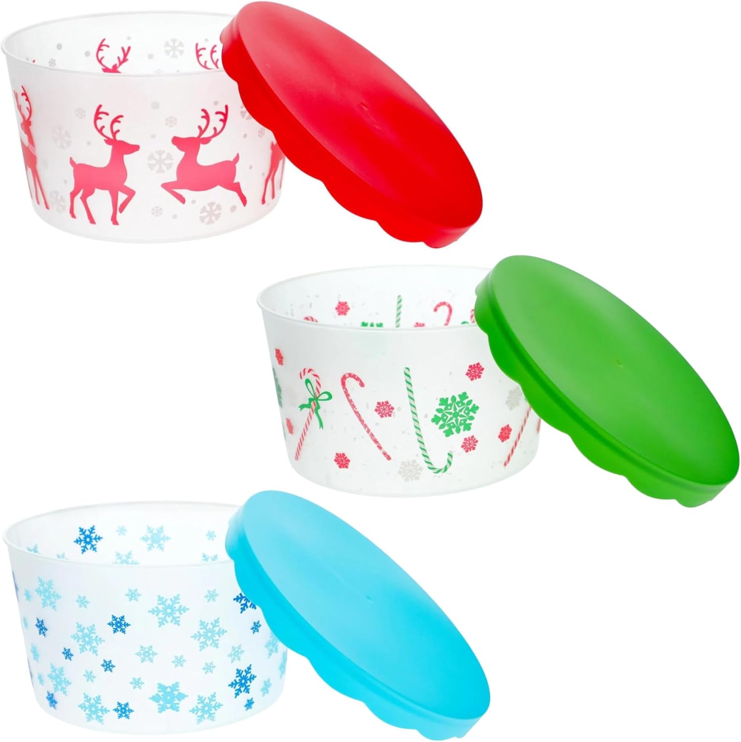 Amazon.com: A1U Holiday-Themed Food Storage Containers with Lids ...