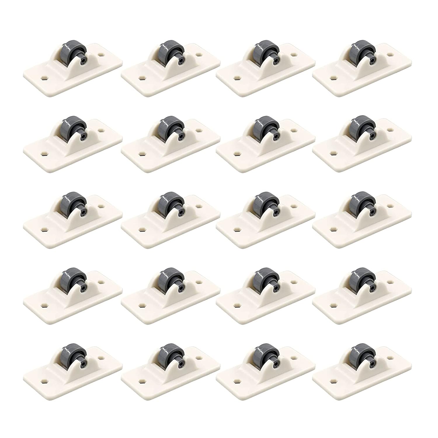 20-Pack Mini Self Adhesive Caster Wheels, Small Adhesive Wheels, Non ...