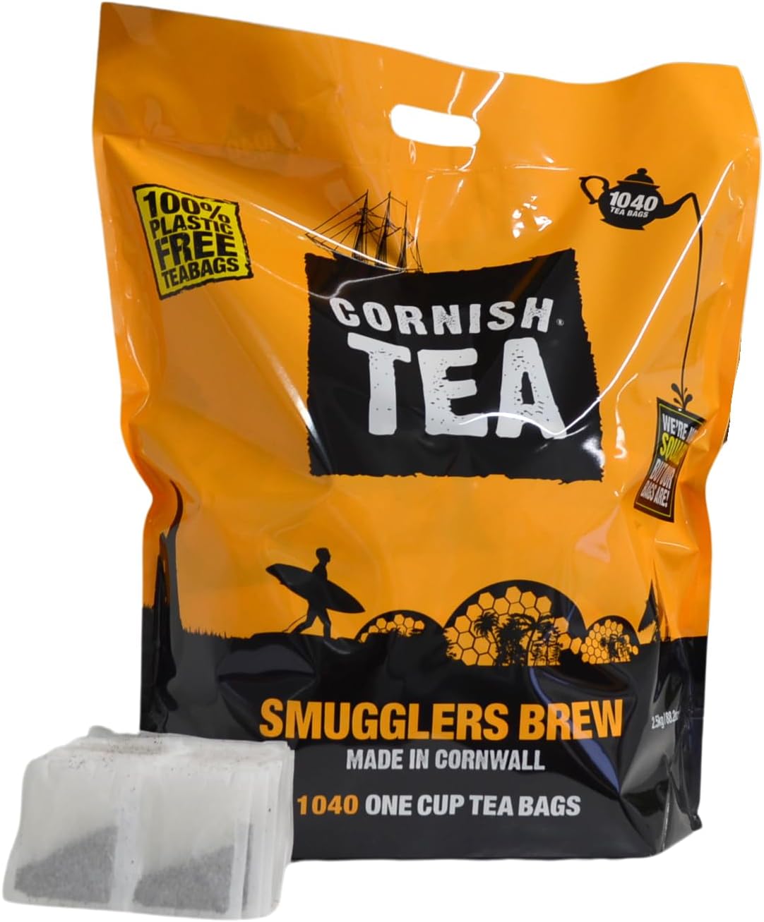 Cornish Tea - Smugglers Brew Tea Bags, Catering Pack - 1040 Tea bags ...