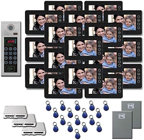 Amazon.com: Multitenant Video Intercom 17 7 inch door panel color ...