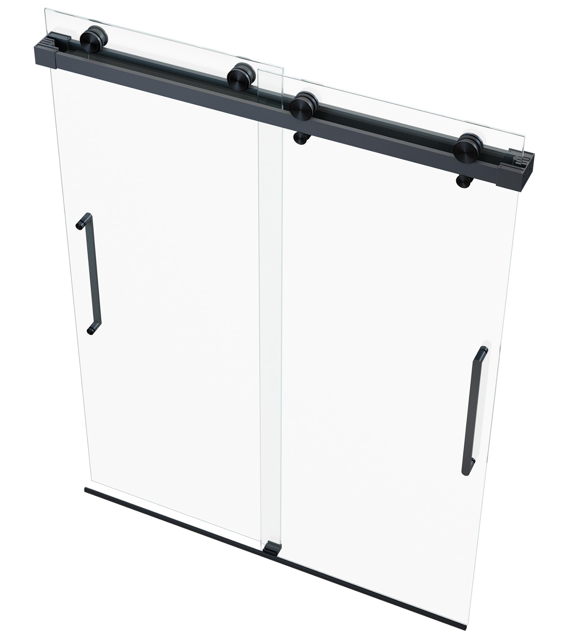 EUROTECH SHOWERS Windsor 56.5-60" W x 78" H 3/8" Glass Twinglide ...