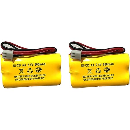Amazon.com: (2 Pack) 2.4v Exit Sign Emergency Light Battery Lithonia ...