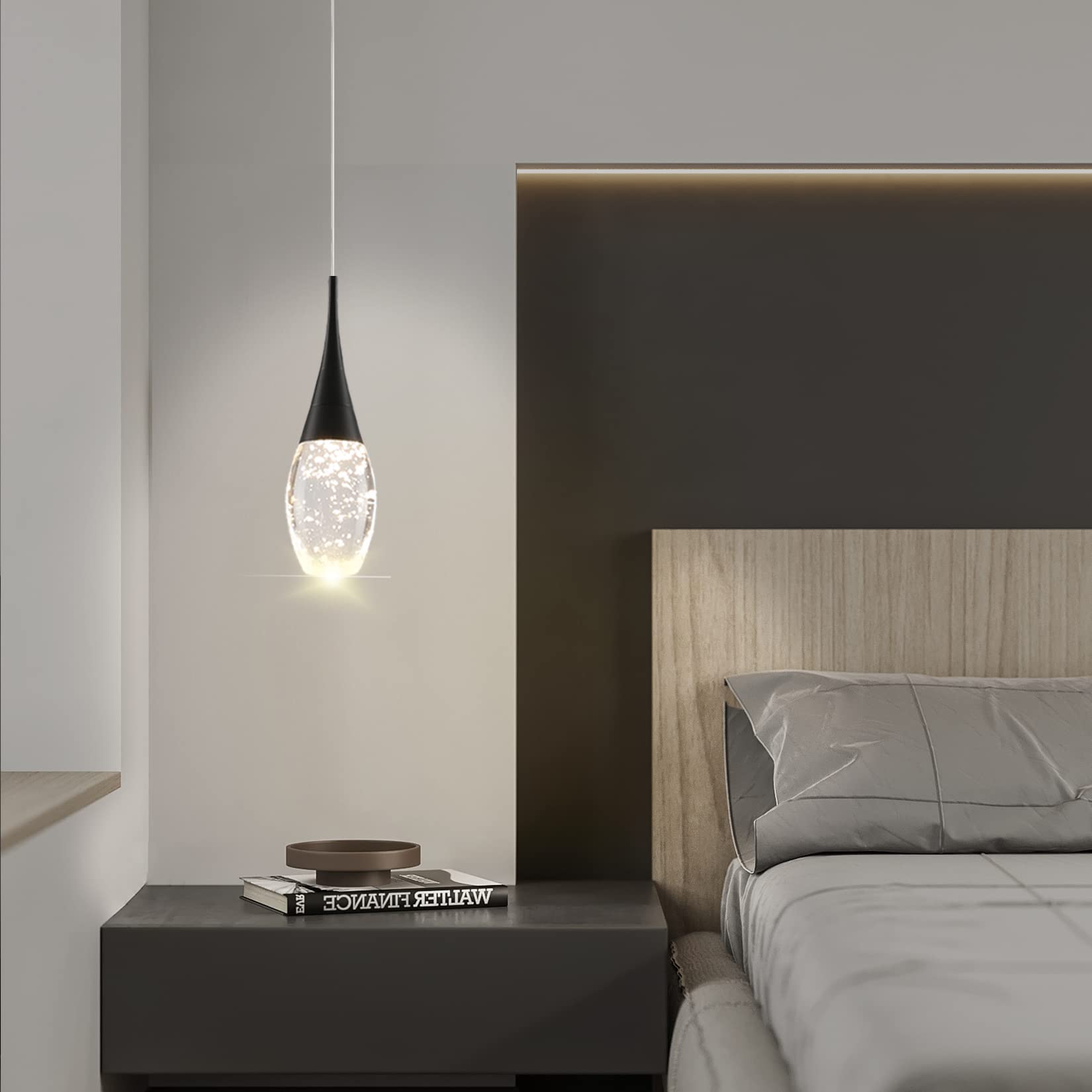 Snapklik.com : Bubble Crystal Pendant Lights - 1-Light Fixture For ...
