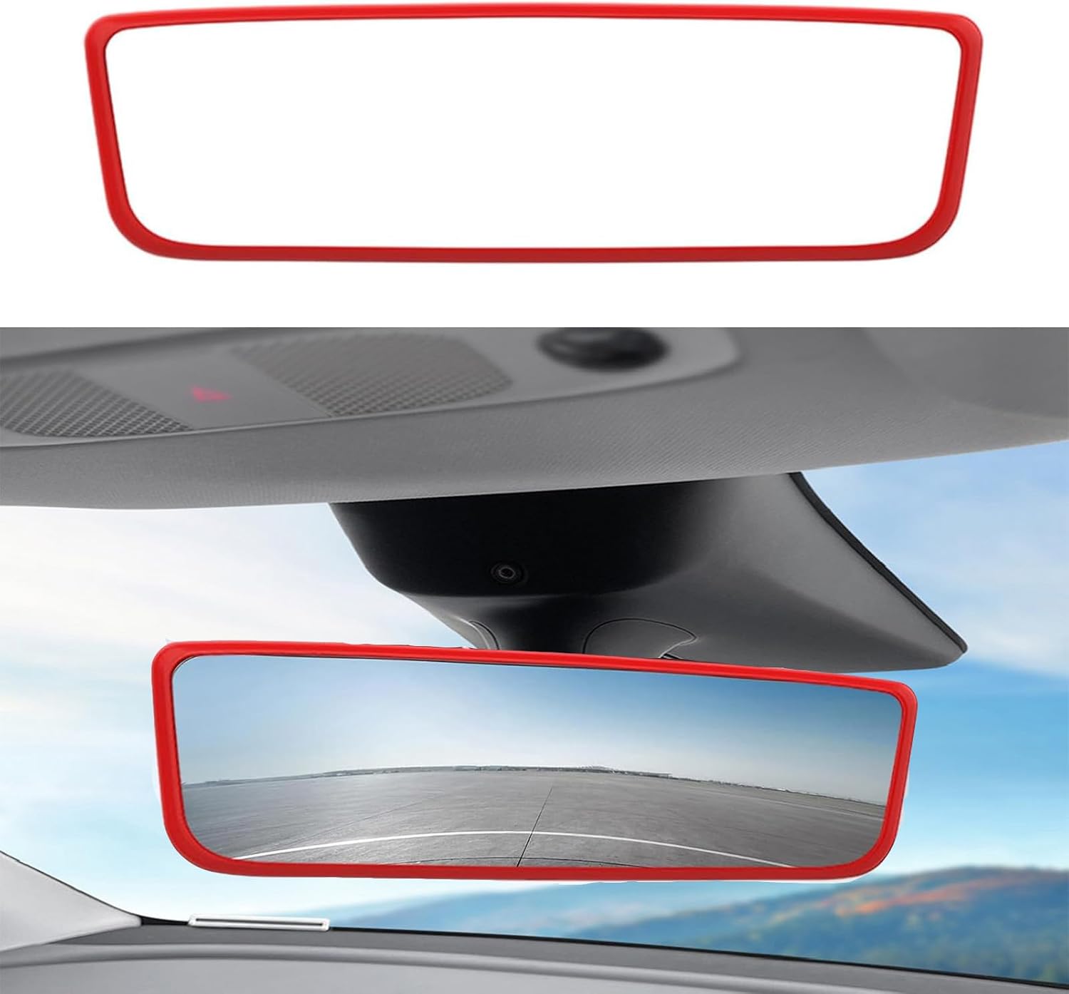 Amazon.com: Yibako Car Rear View Mirror Protector Frame, Silicone Auto ...