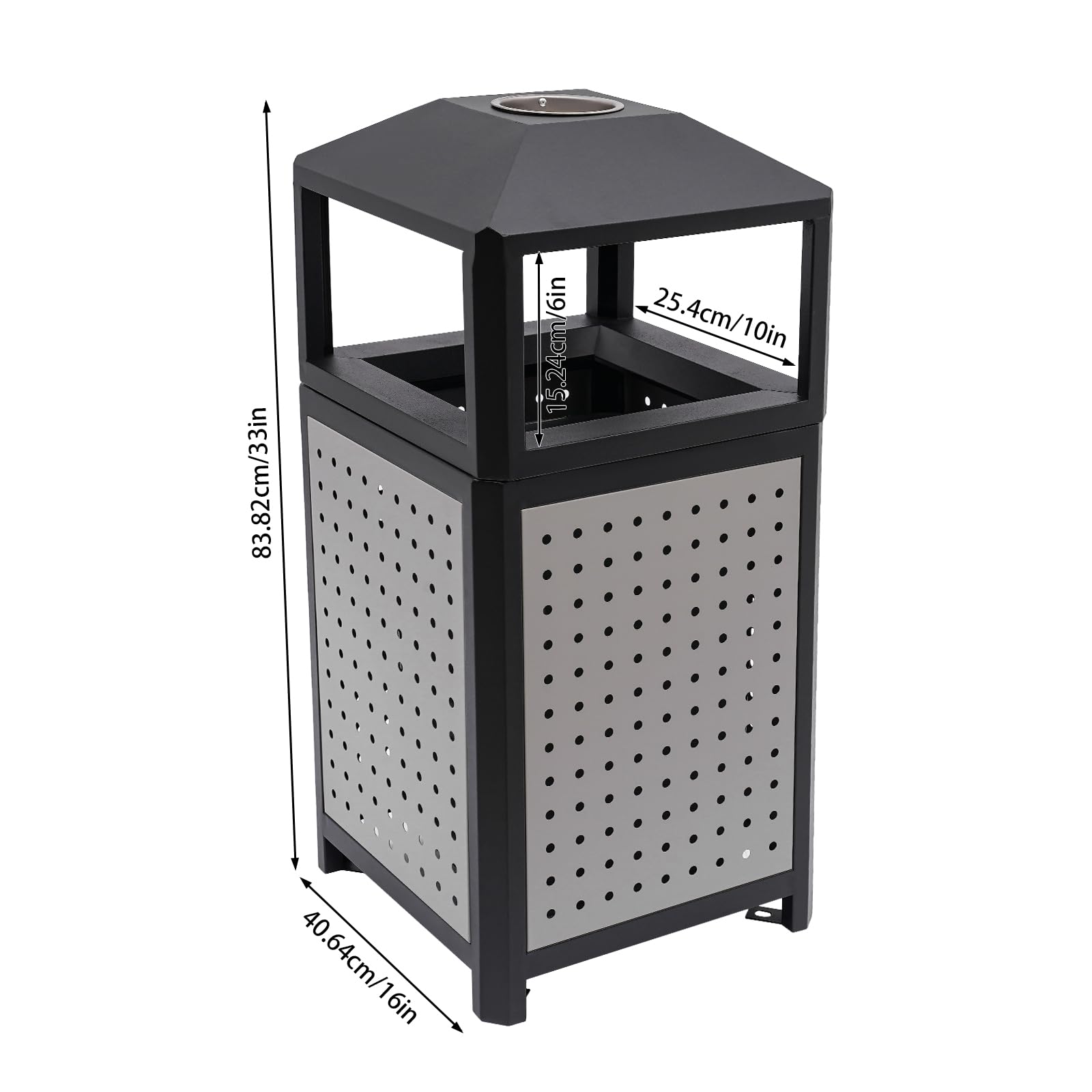 Trash Receptacle For Commercial Use