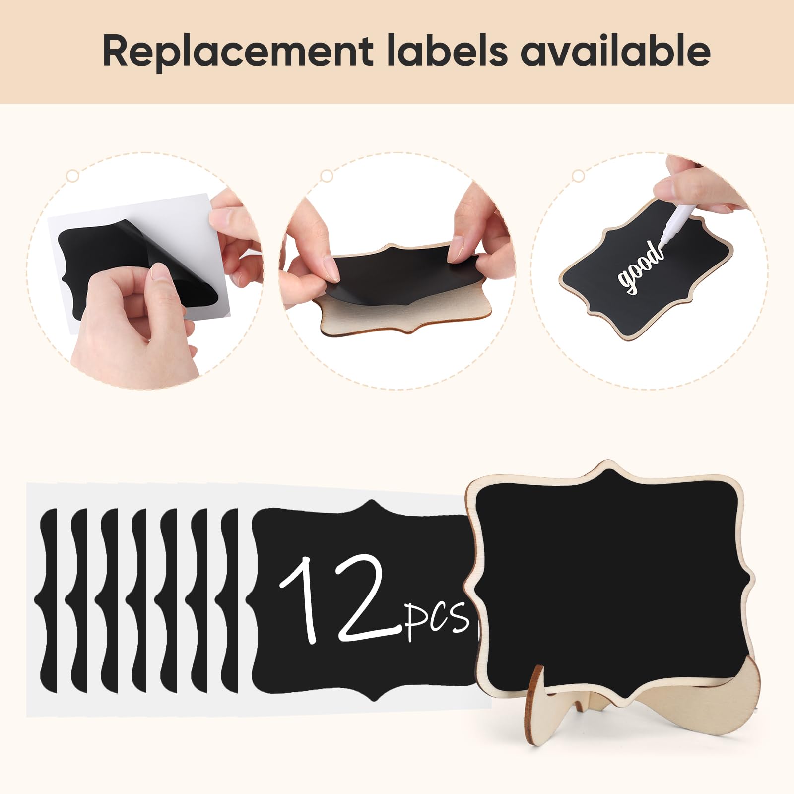 Snapklik.com : Mini Chalkboard Signs For Chalk Sign For Food - Party ...