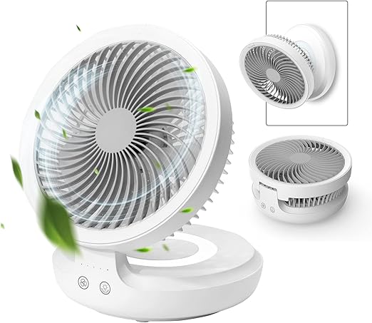 Amazon.com: EDON Table Fan, Rechargeable Battery Operated Desk Fan with ...