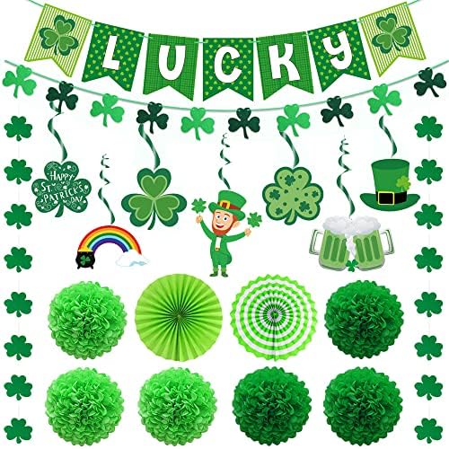Amazon.com: St Patrick's Day Decorations Kit, 37 Pcs Saint Patricks Day ...