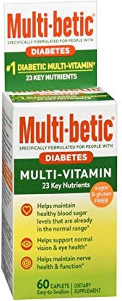 Buy Multi-Betic Diabetes Multi Vitamin and Mineral 24 Hour Support ...