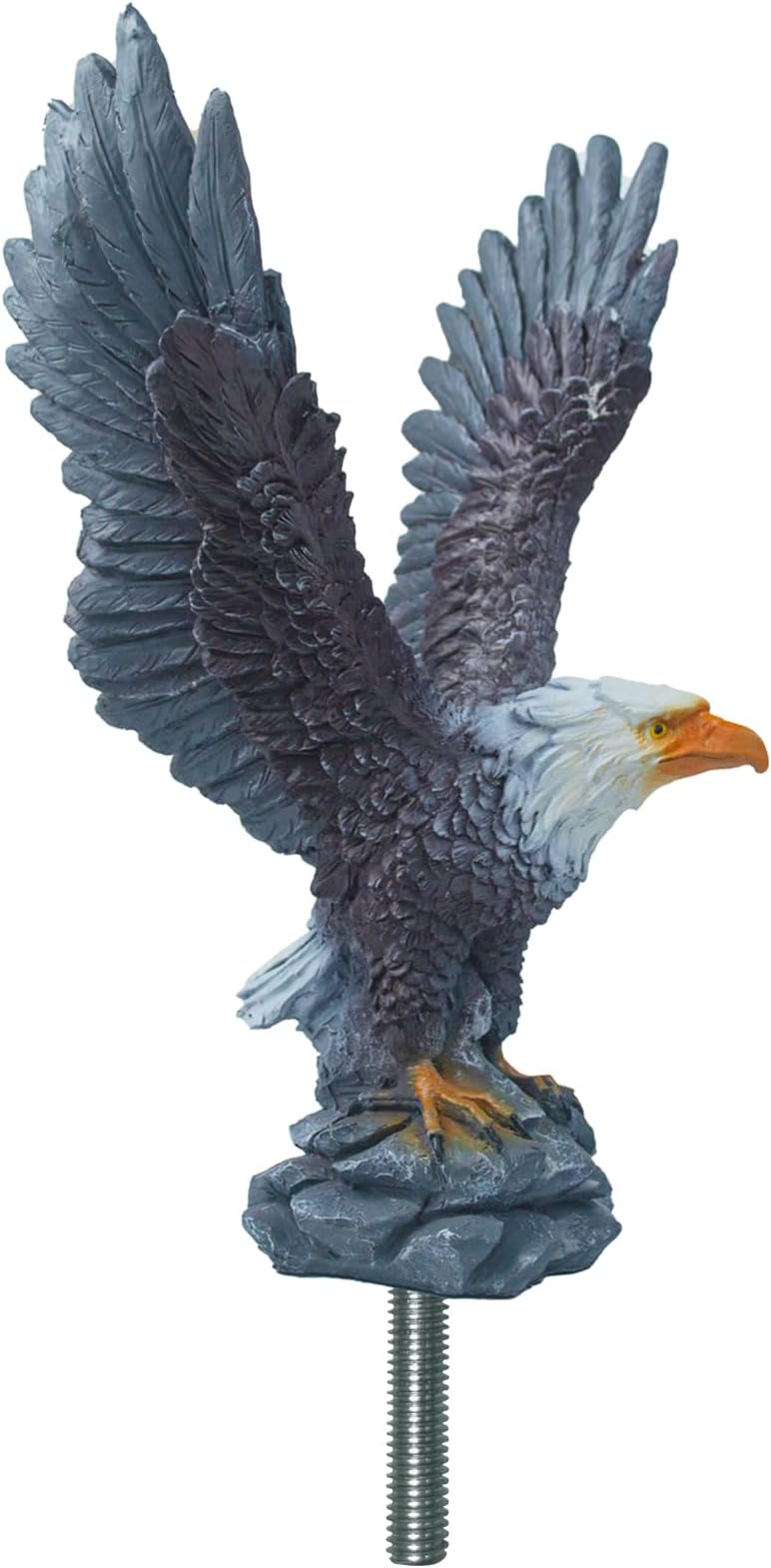 Amazon.com : PolePalUSA Eagle in Flight Flagpole Topper Finial Ball ...