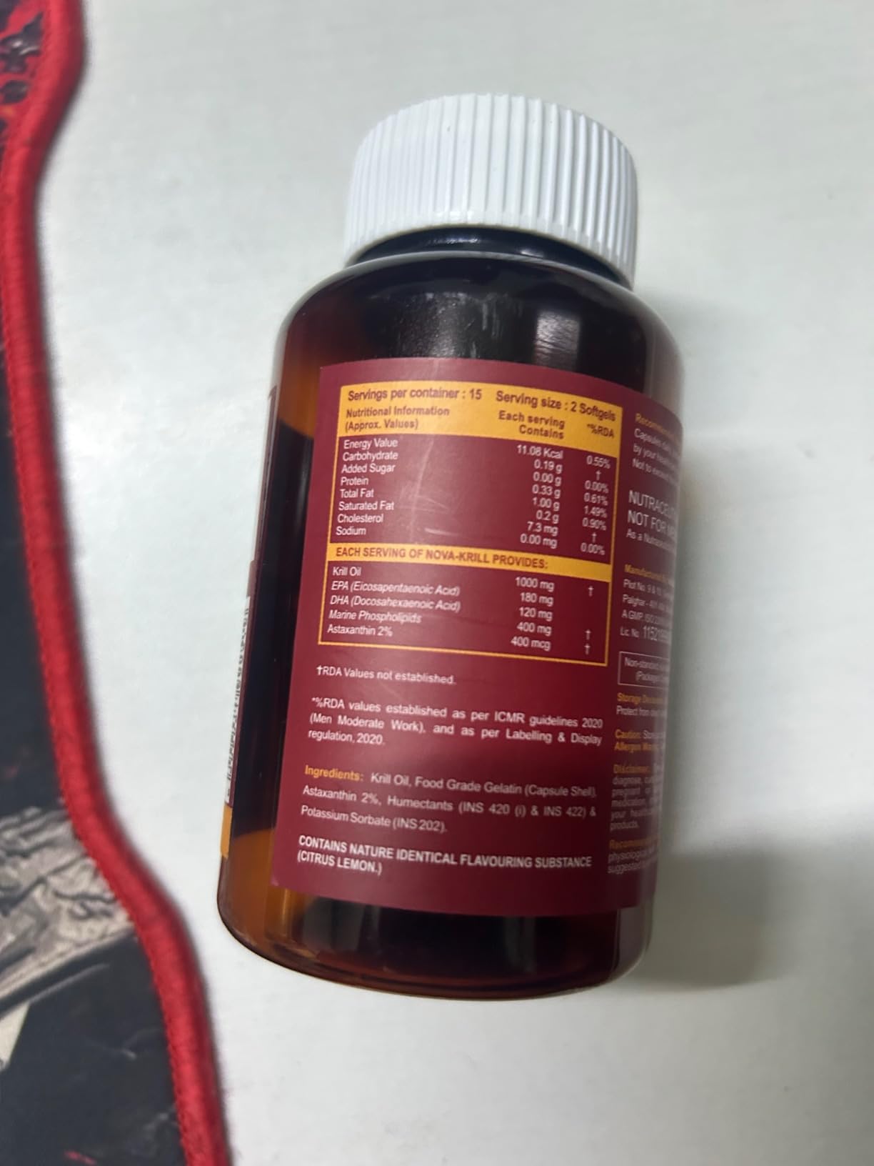 Buy Carbamide Forte Antarctic Krill Oil Capsules 1000mg with Marine ...