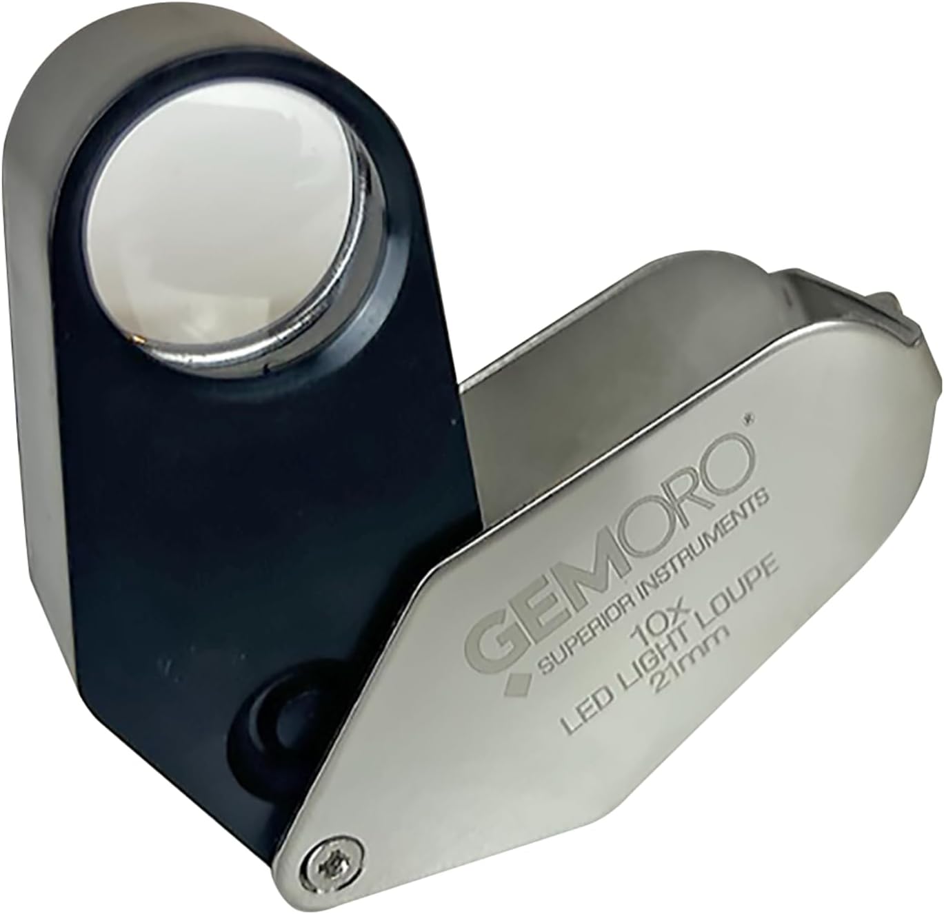 GemOro Jewelers Loupe Magnifier | Silver Hastings 10x Jewelry Eye Loop ...