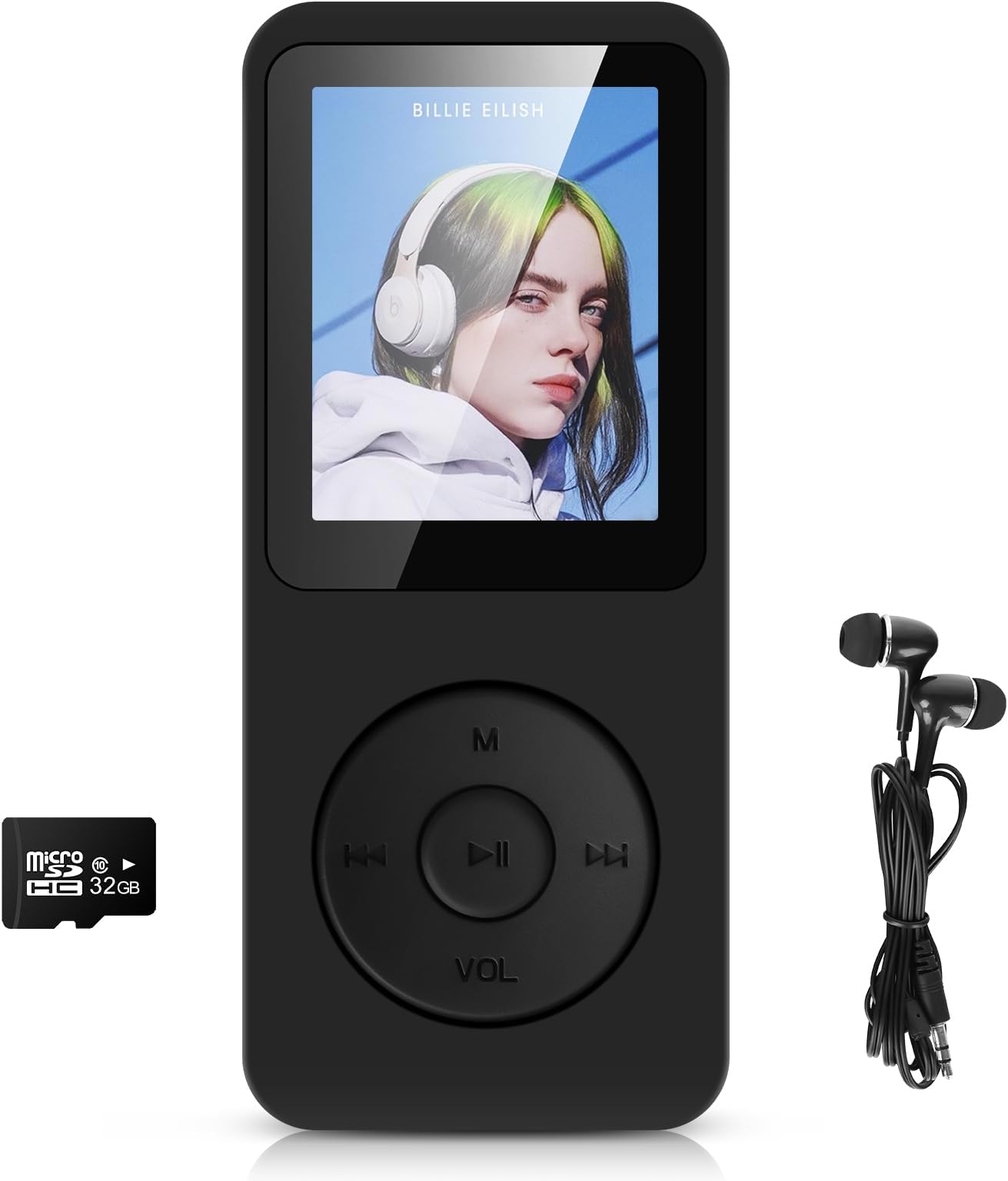 MP3-Player/MP4-Player, MP4-Musikplayer Unterstützt Bis zu 64 GB TF-Karte, Digitaler 1,8-Zoll-LCD ...