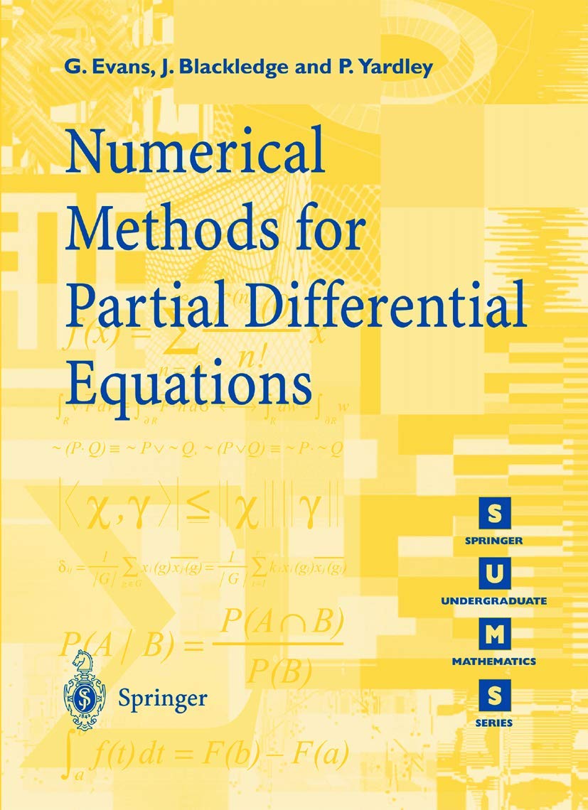 Buy Numerical Methods for Partial Differential Equations (Springer ...