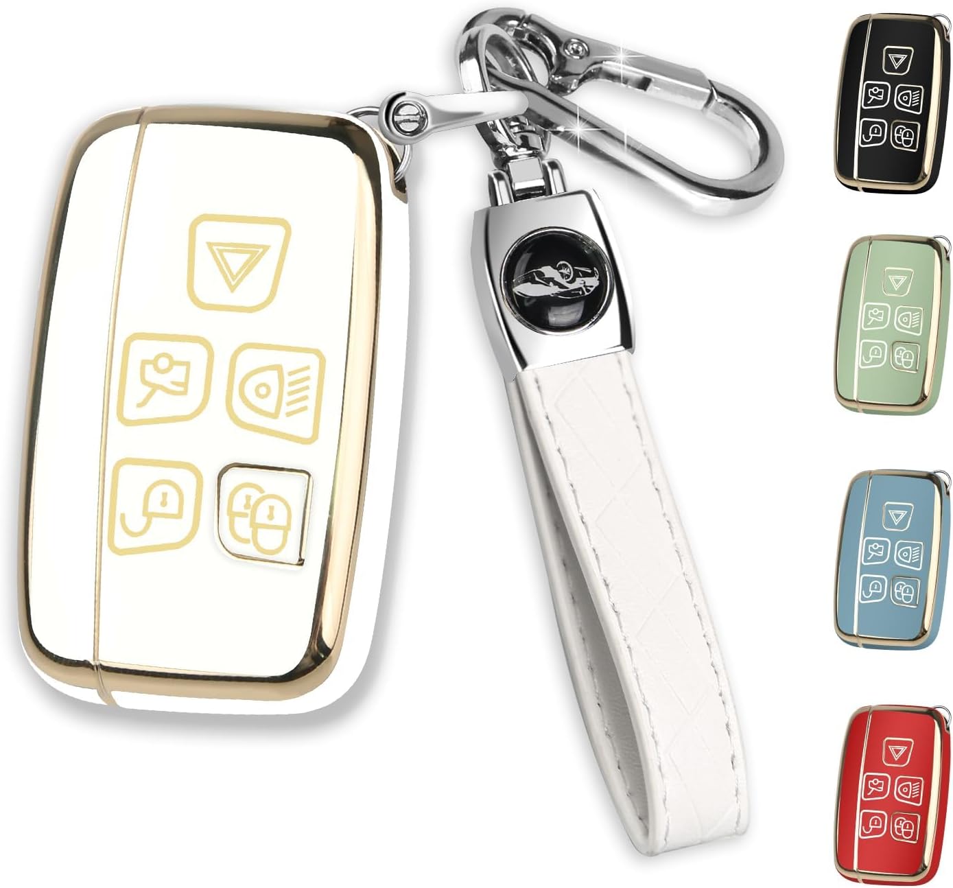 Amazon.com: MILD EAST for Land Rover Key Fob Cover with Keychain, Car ...