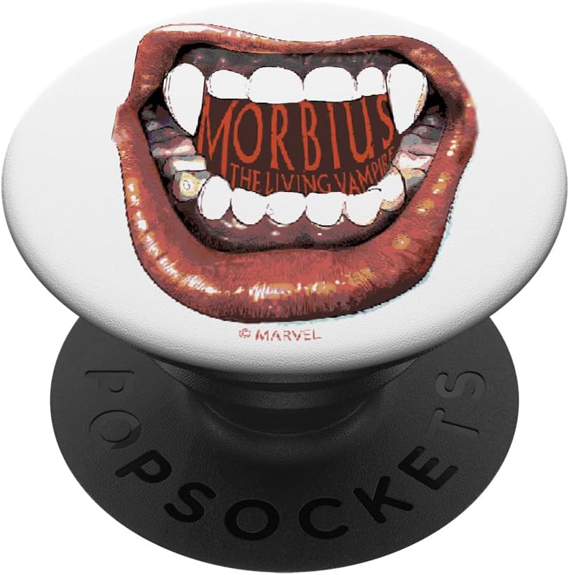 Amazon.com: Marvel Morbius The Living Vampire Mouth Logo PopSockets ...