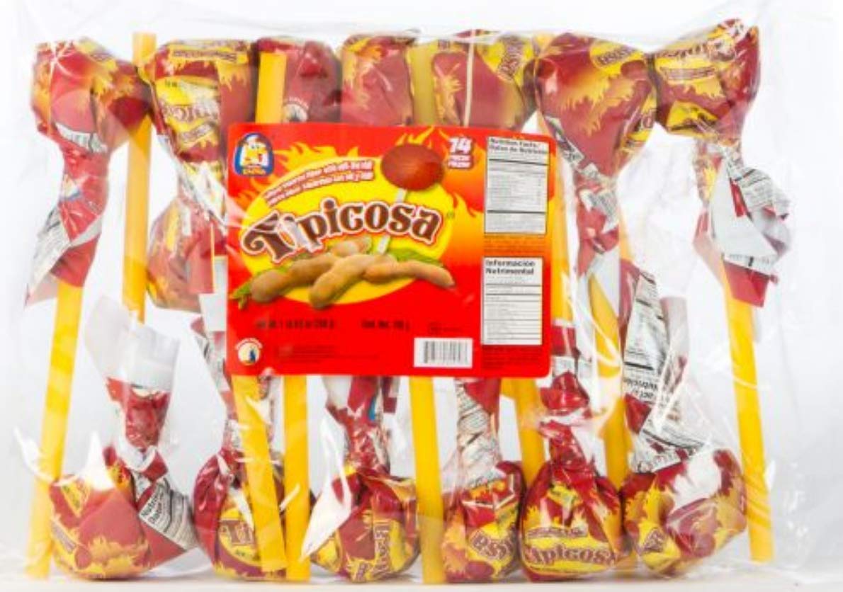 Amazon.com: Tipicosa Tamarind Ball Pops Large 14 piece Bag of Hot ...