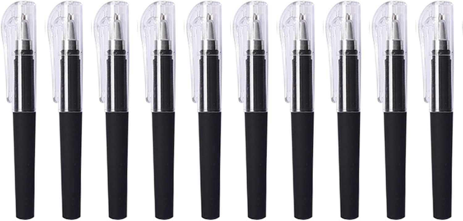 Amazon.com: MOZXIRZ 10 Pcs Small Gel Ink Pens Black Ink Pens 0.5mm Fine ...