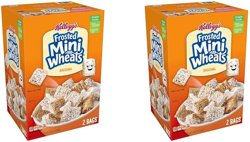 Amazon.com: Kellogg's Frosted Mini Wheats (55 oz.) (Pack of 2)