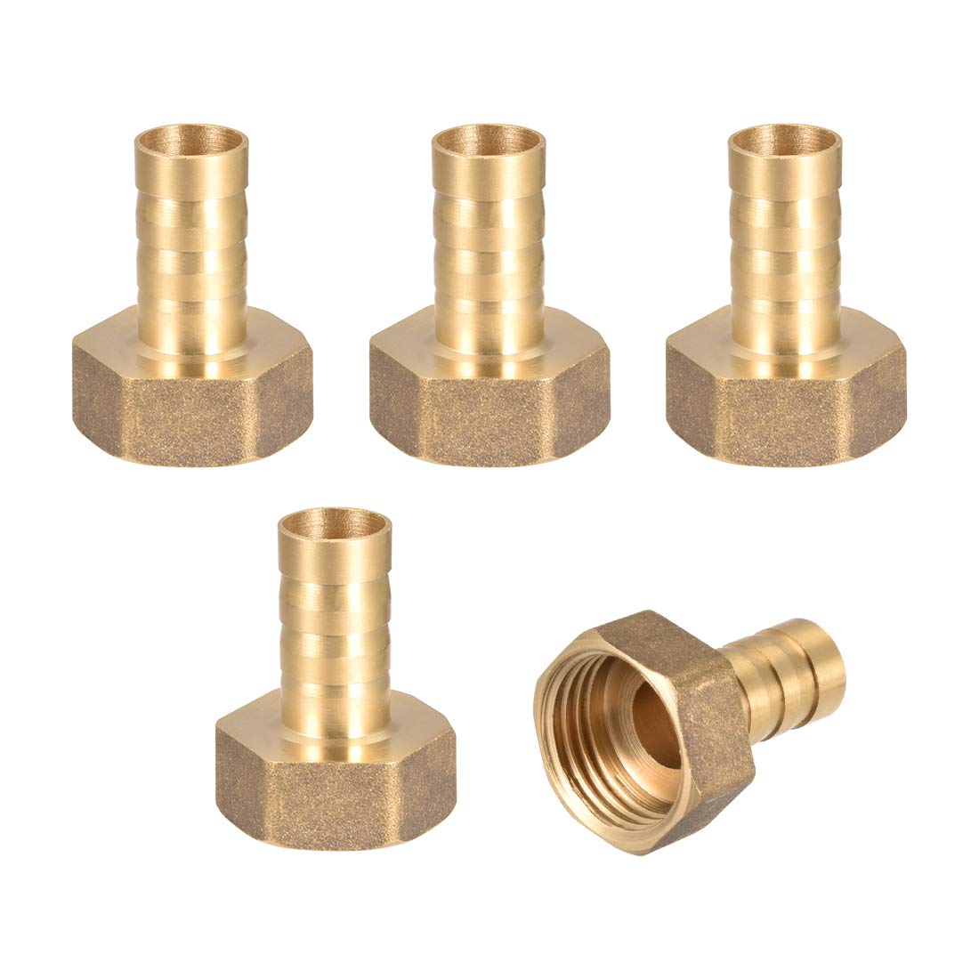 Sourcing Map Brass Hose Barb Fitting Connector 12mm Barb G1 ...