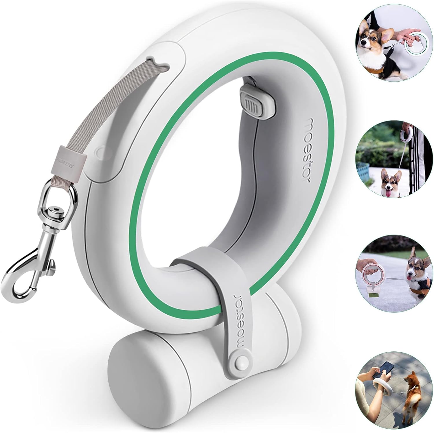 Amazon.com : moestar UFO Retractable Dog Leash Hands Free Wearable Dog ...