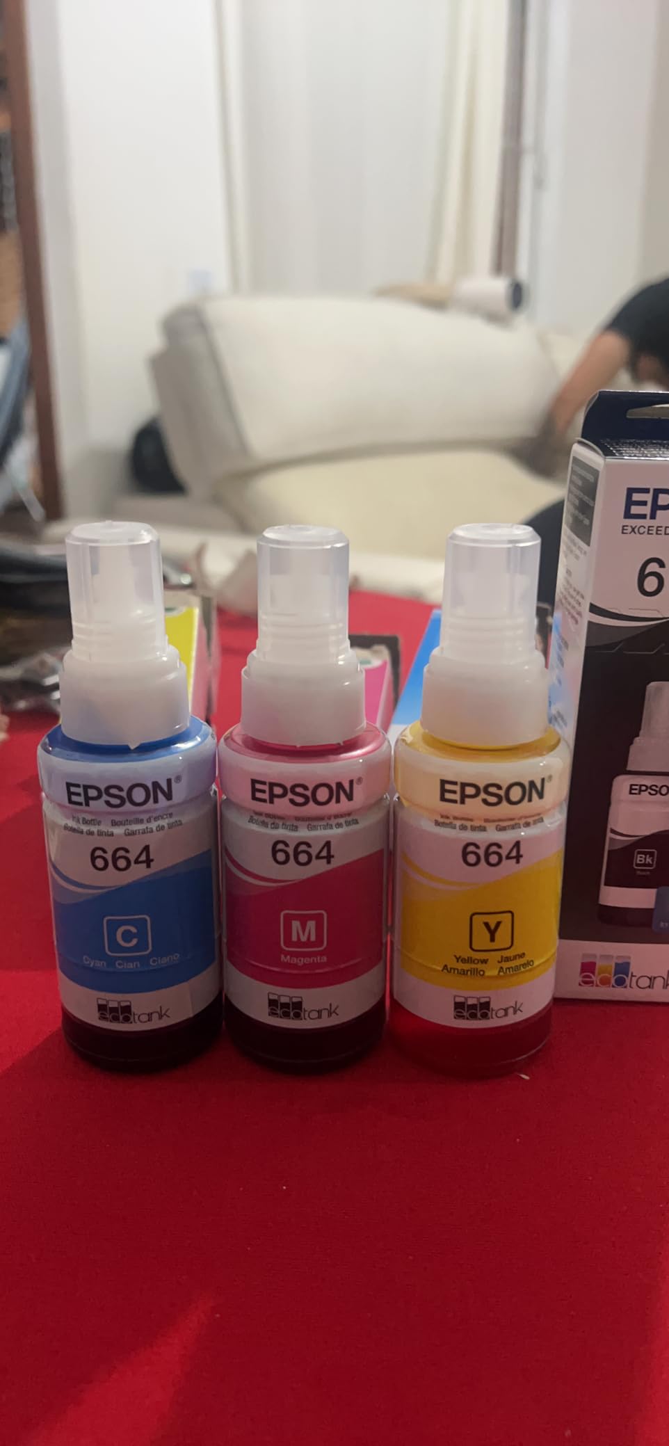 Kit Tinta Para Epson L355 L365 L375 L455 Original CMYK 4x70ml : Amazon ...