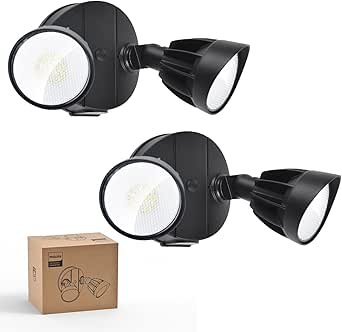 Philips 2 Packs 44W 3500LM ‌LED Security Flood Light‌ ‌Outdoor‌，Switch ...