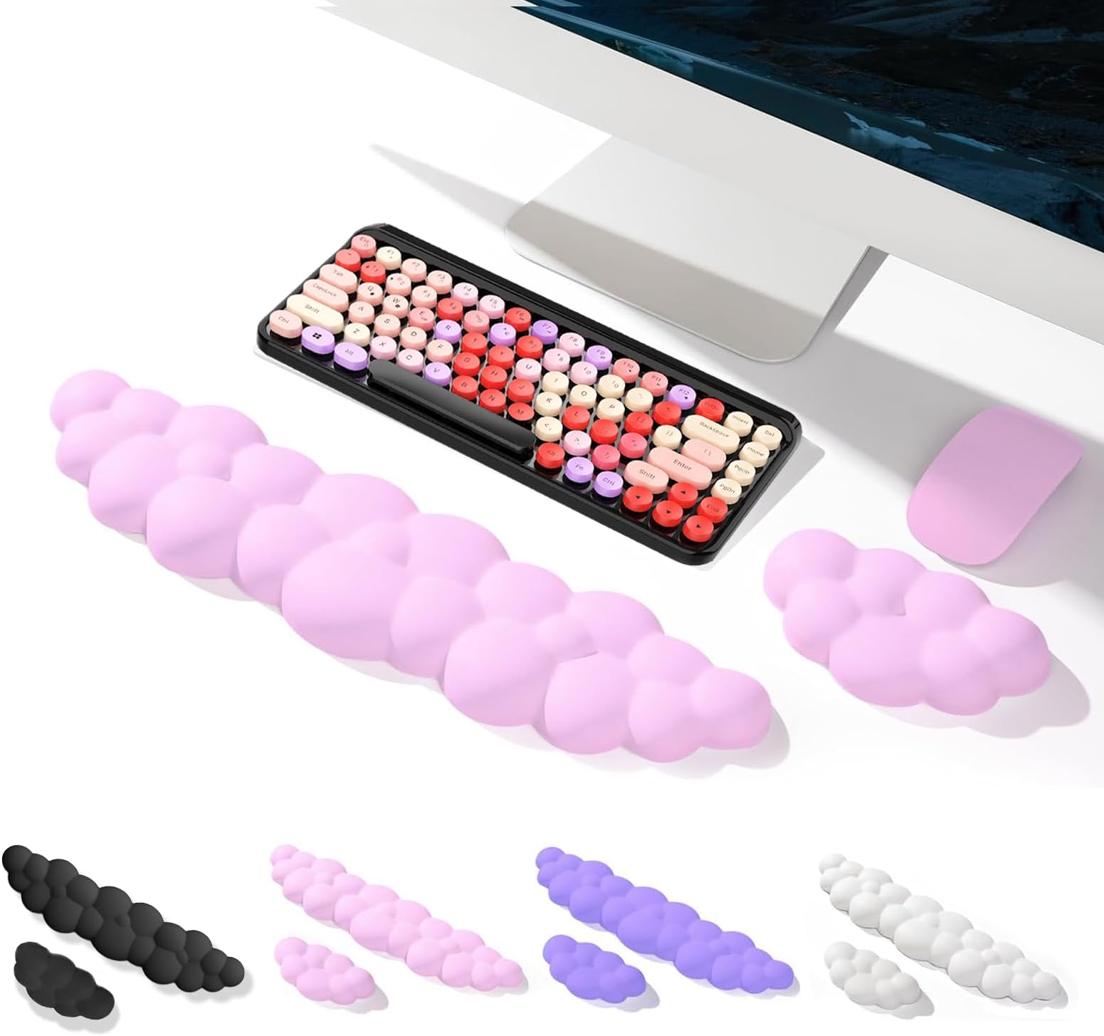 Amazon.com : LJYZMD Cloud Wrist Rest Keyboard and Mouse Cloud Arm Rest Keyboard Wrist Pad Cute ...