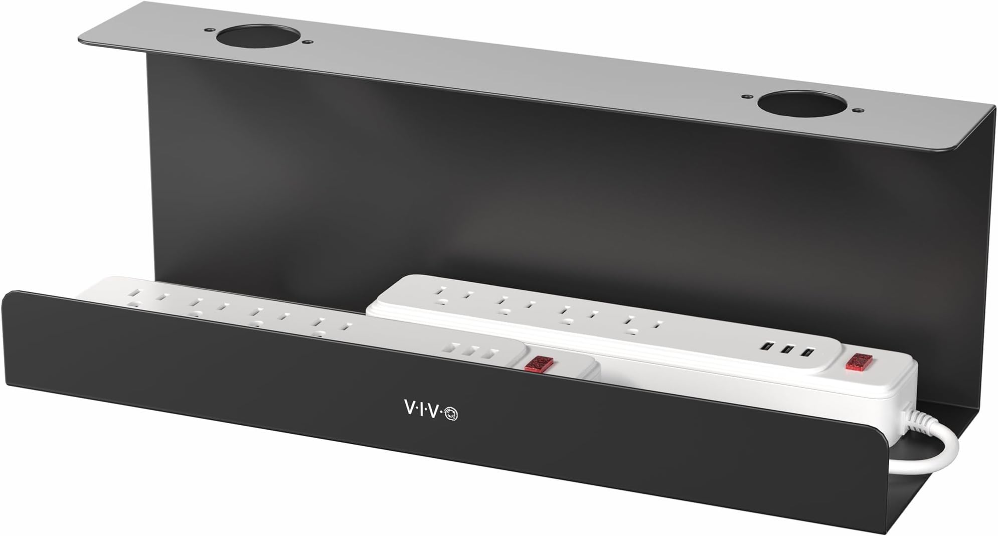 Amazon.com: VIVO Under Desk 17 inch Extra Deep Cable Management Tray ...
