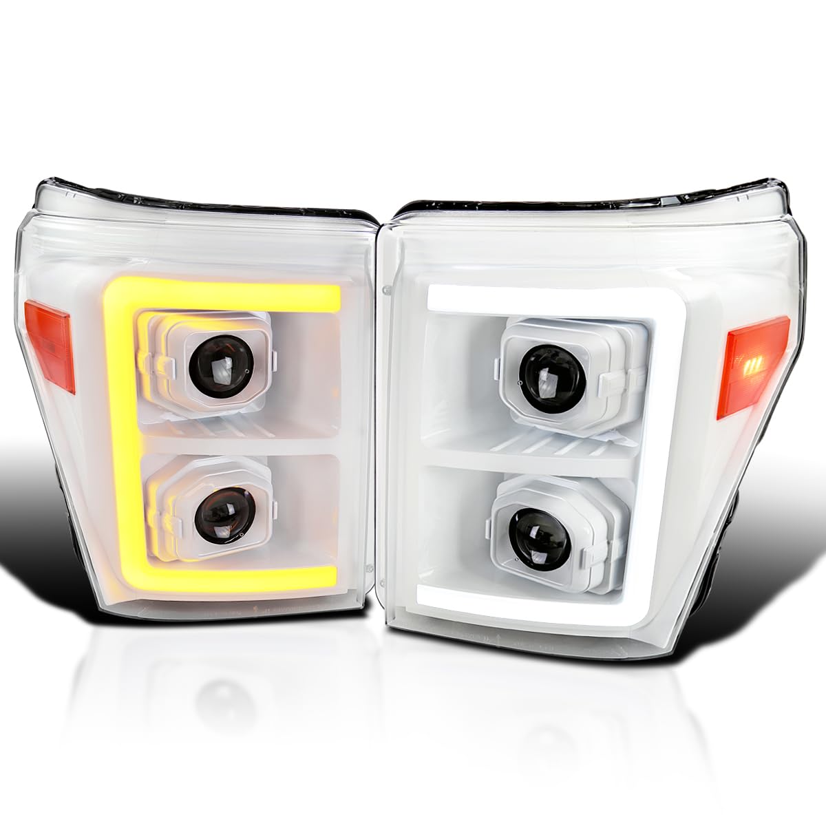 Amazon.com: Spec-D Tuning Special Edition Arctic White Projector ...