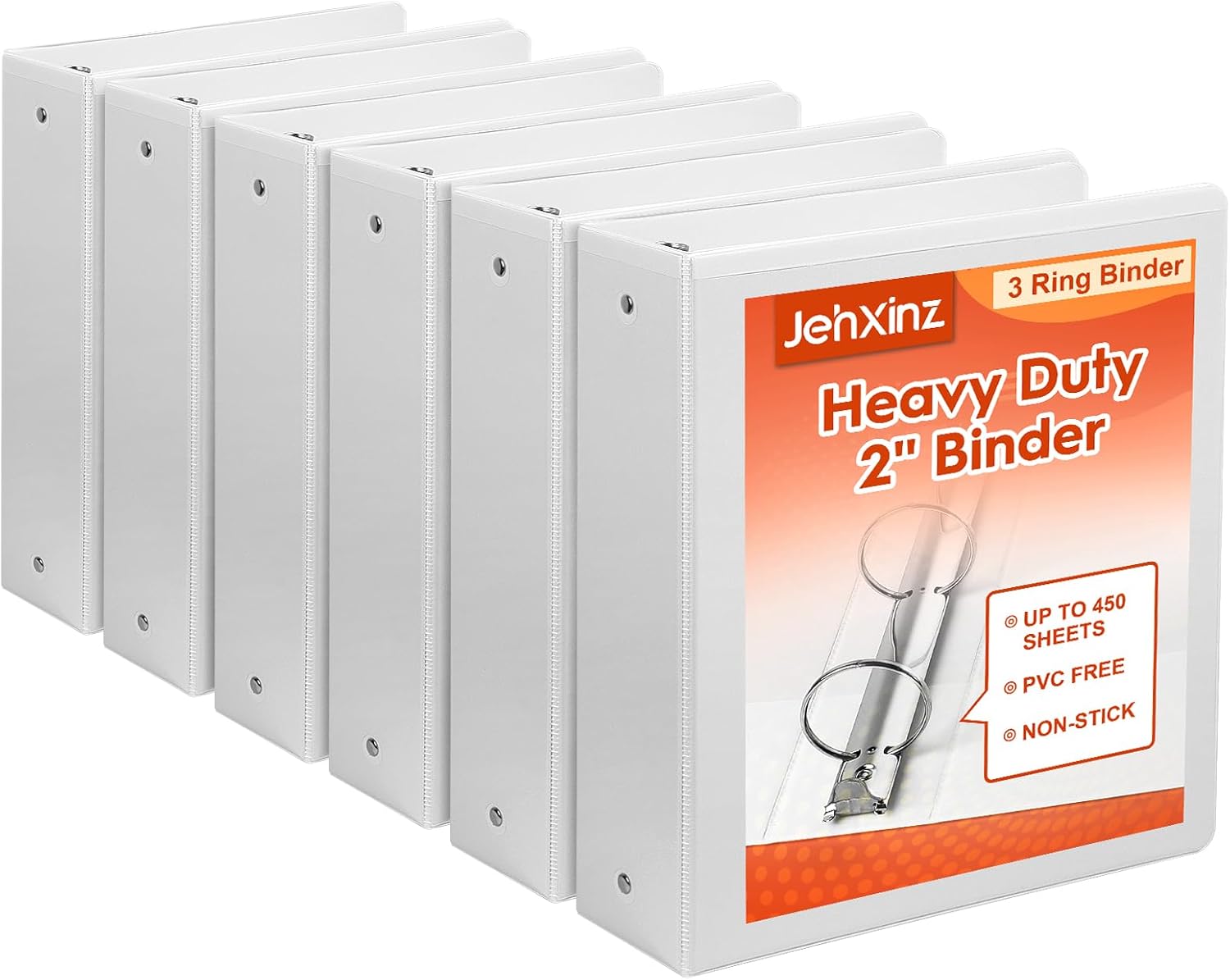 Amazon.com : 2-inch 3-Ring-Binders with Pockets, Durable 2'' View ...