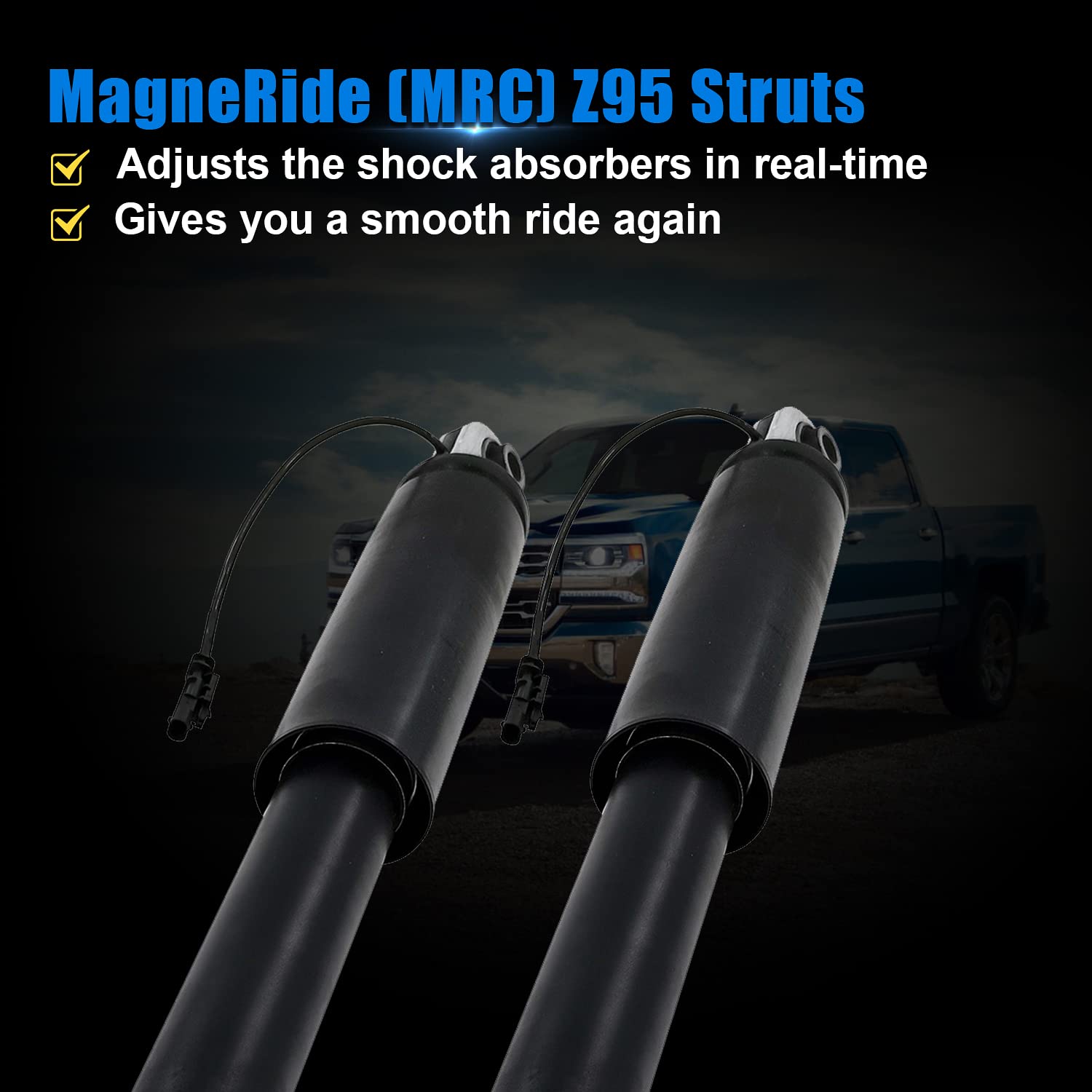 ARSTAK 84178213 Rear Shock Struts Absorber Magnetic Ride Fits for Chevy ...
