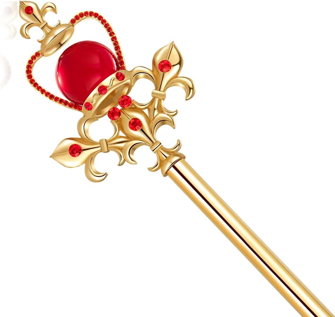 Amazon.com: Red Scepter Wands for Birthday Party Prom Sceptor Apply to ...