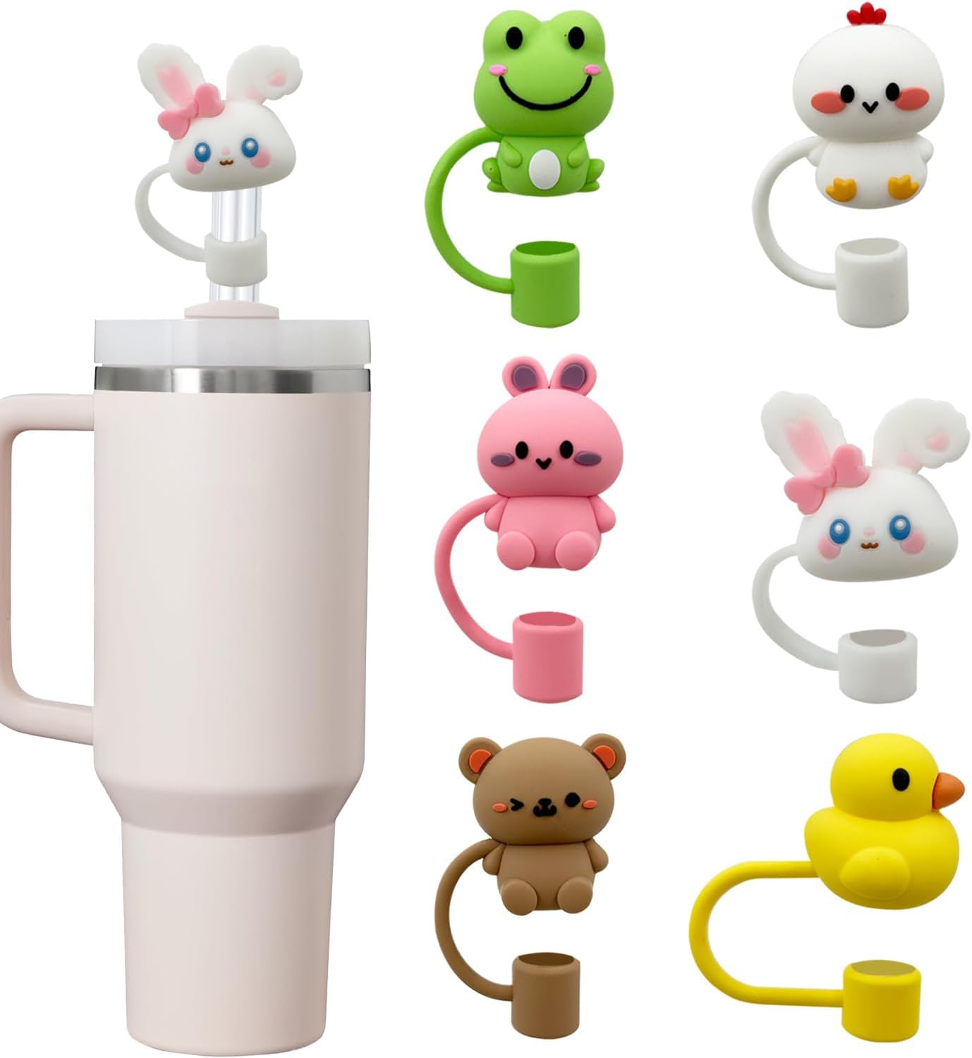 Amazon.com: LEPCY 4Pcs 0.4in Diameter Straw Cover for Stanley/Simple ...