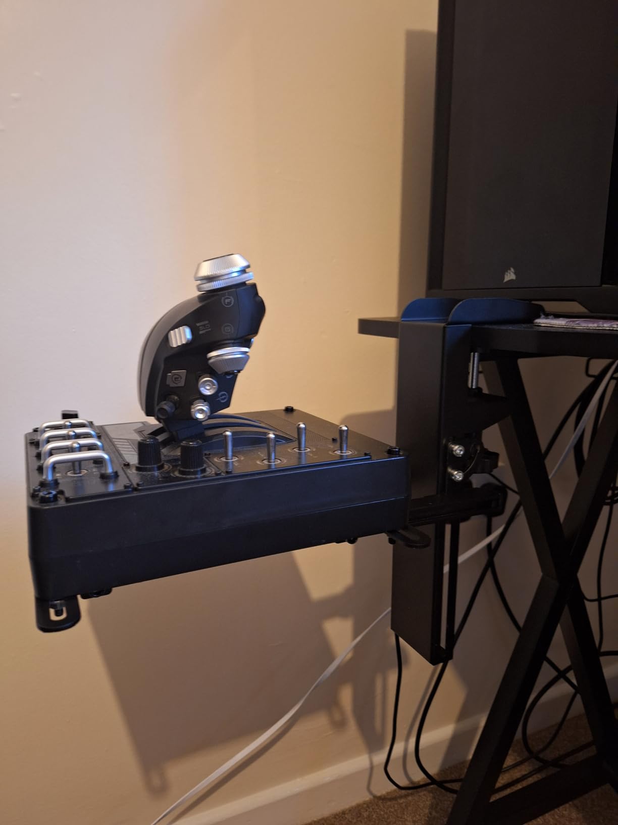 DIWANGUS UK Hotas Desk Mount 1pcs, Joystick Desk Mount for Flight Sim ...