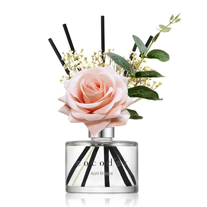 Buy Cocodor Rose Flower Reed Diffuser/April Breeze/6.7oz(200ml)/1 Pack ...