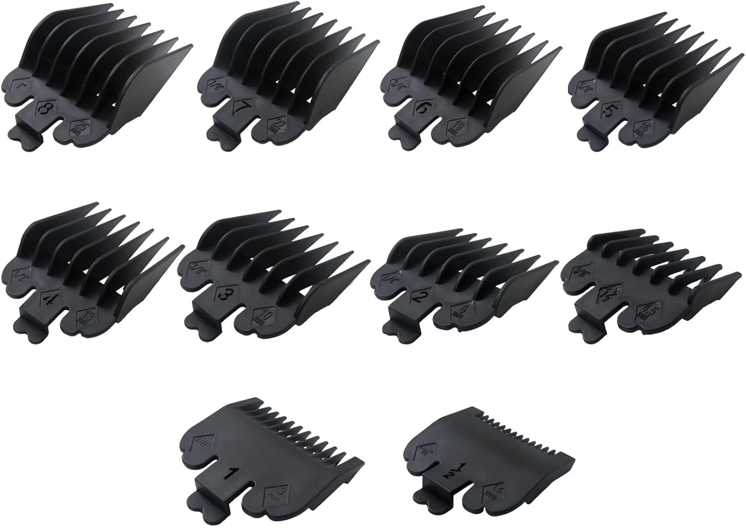 Amazon.com: WELURE 10Pcs Hair Clipper Guards Cutting Combs for Limural ...