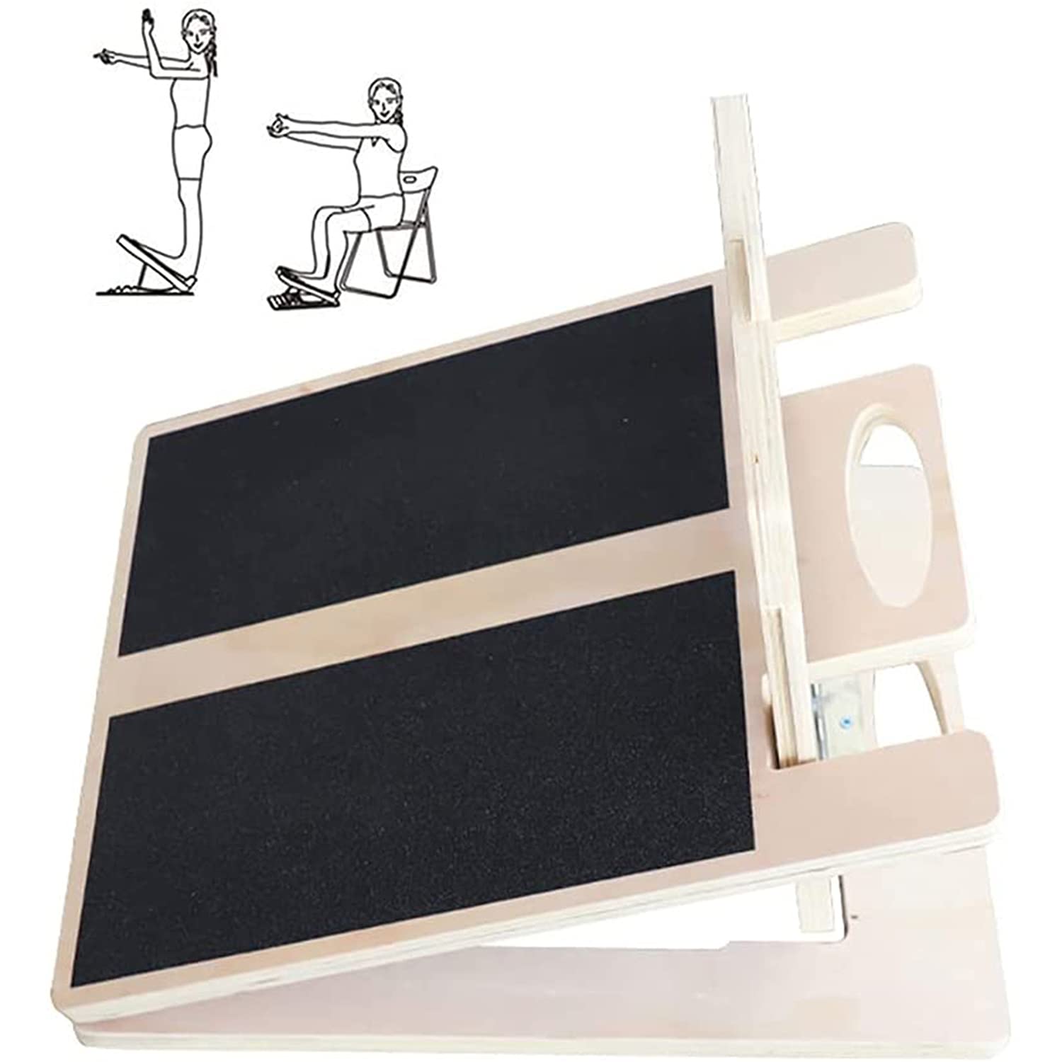 Buy Lunchbox.com Stretch Board Calf Stretcher Wooden Four Gears ...