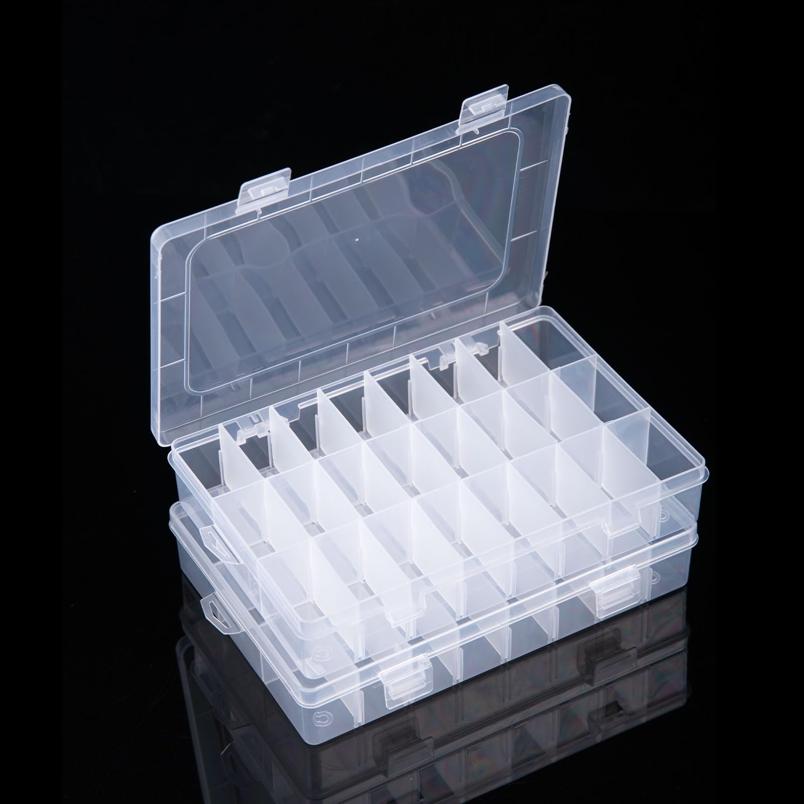 Amazon.com: CHANGE MOORE Tackle Box Organizer Box, 2 Pack Clear Storage ...