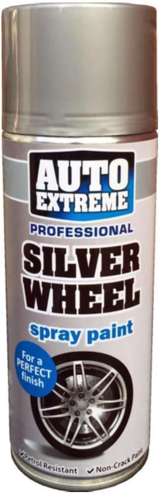 AUTO EXTREME Silver Wheel 1924 Spray Paint Aerosol 400ml (2 Pack ...
