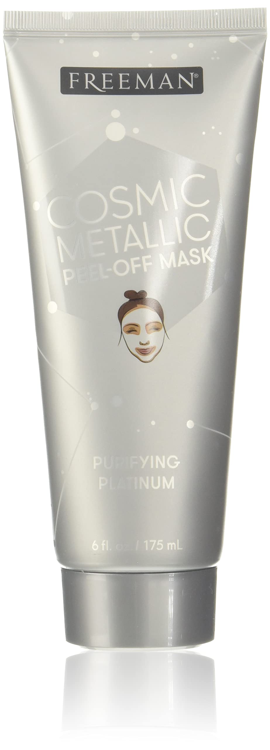 Amazon.com : Freeman Cosmic Metallic Peel-Off Mask - Purifying Platinum ...