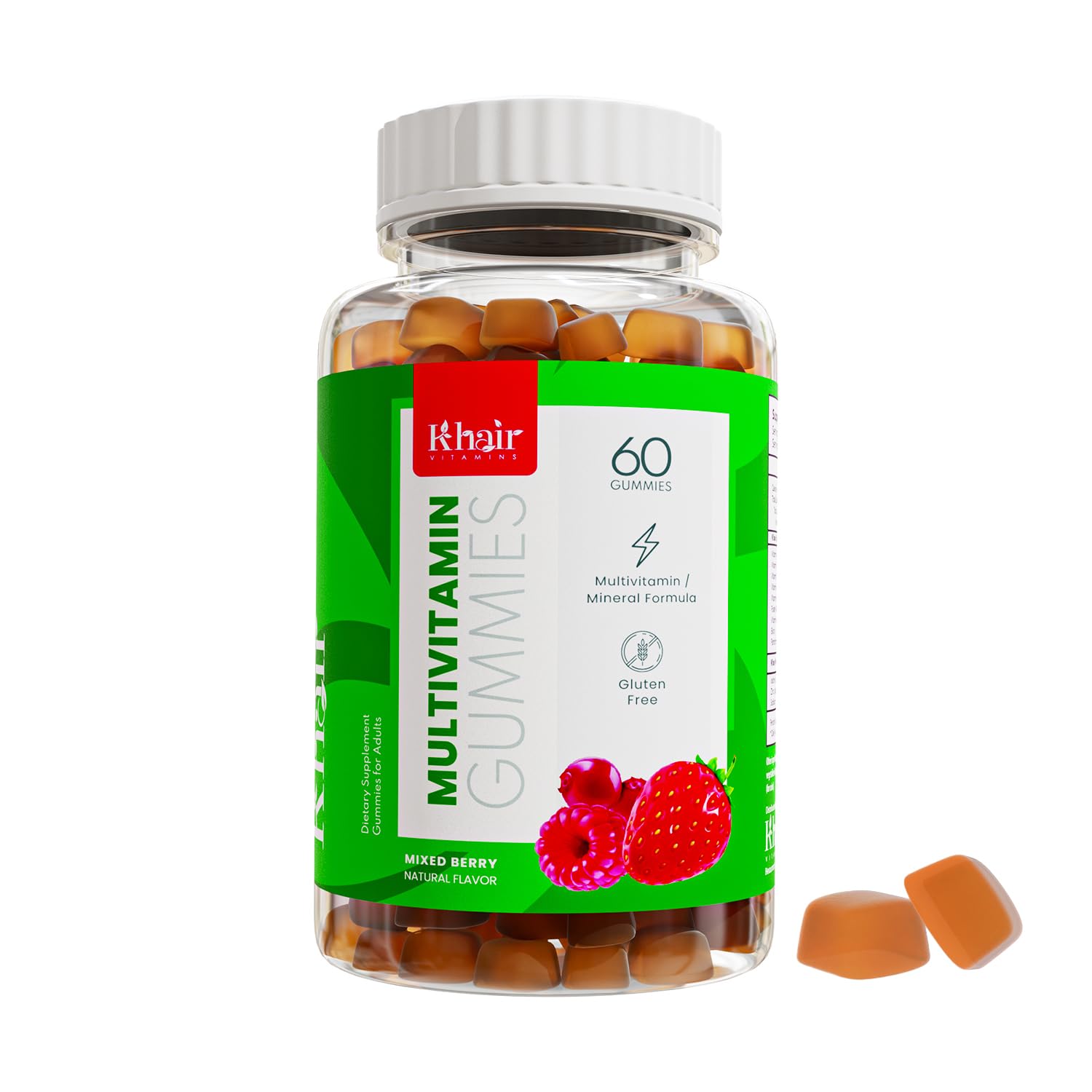 Amazon.com: Khair Halal Adult Multivitamins Gummy - Vegan, Non-GMO ...